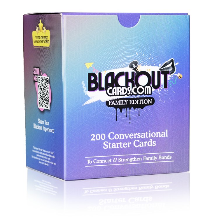 BlackoutCards Family Edition - 250 Conversation Starters – Blackoutcards